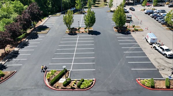 Striping Services | Parking Lot Striping | Brix Paving Northwest